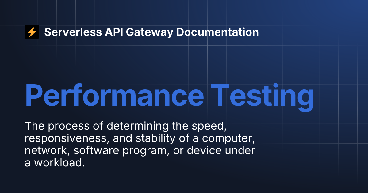 Performance Testing Serverless Api Gateway Documentation 5582